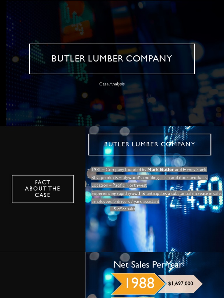 Assessing Butler Lumber Company's Request for an Unsecured Line of ...