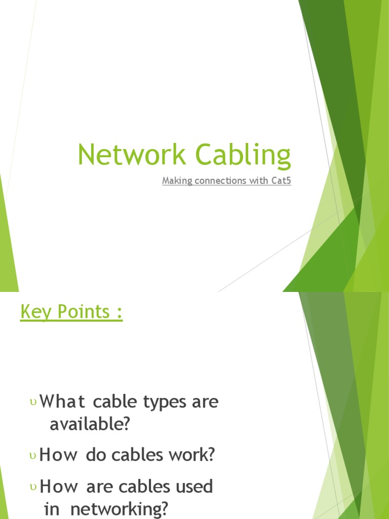 Network Cabling: Making Connections With Cat5 | PDF