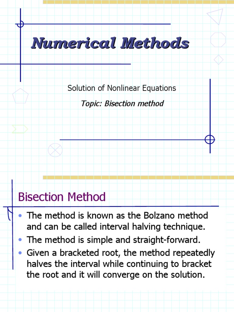 Lec 3 Bisection Method | PDF | Mathematics Of Computing | Computational Science
