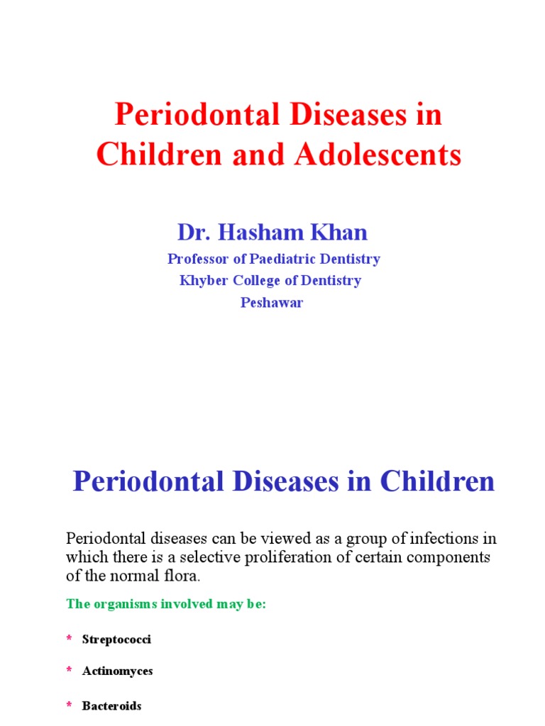 Periodontal Diseases in Children | PDF | Periodontology | Human Tooth
