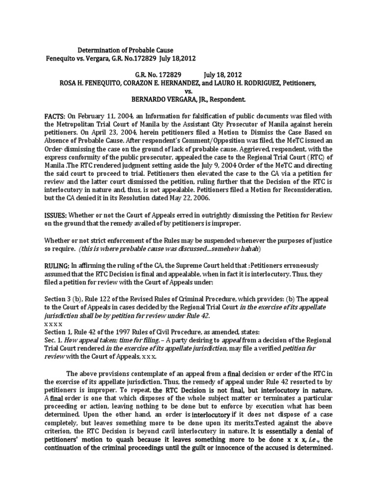 Determination of Probable Cause (JP) | PDF | Probable Cause | Arrest