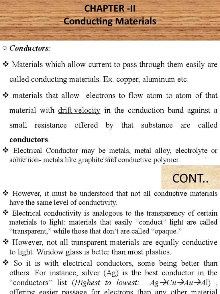 Chapter - Ii | PDF | Electrical Resistivity And Conductivity ...