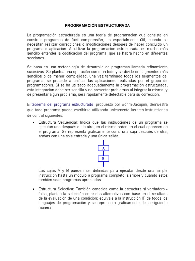Programacion Estructurada | PDF | Informática teórica | Ciencia cognitiva