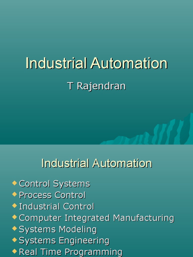 Industrial Automation | PDF | Control Theory | Automation