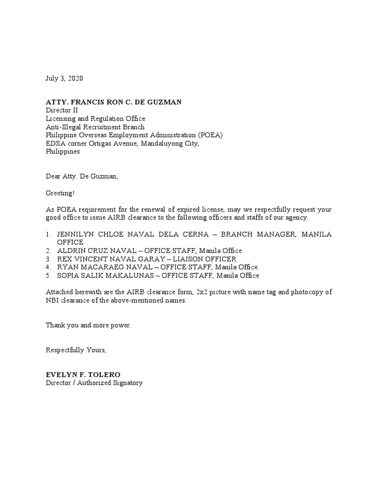 For AIRB Clearance 2020 Manila 2 | PDF