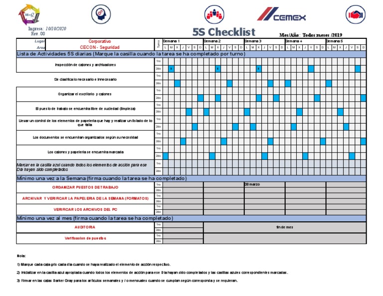 5s Checklist | PDF | Business