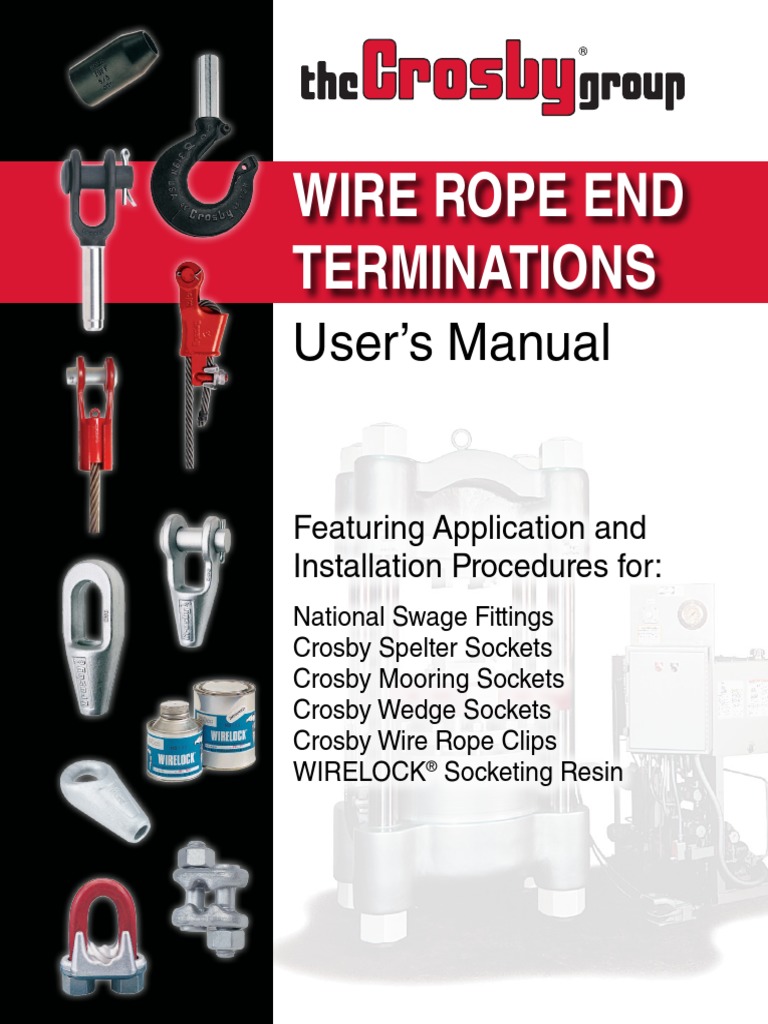 Wire Rope End Terminations: User's Manual | PDF | Building Engineering ...