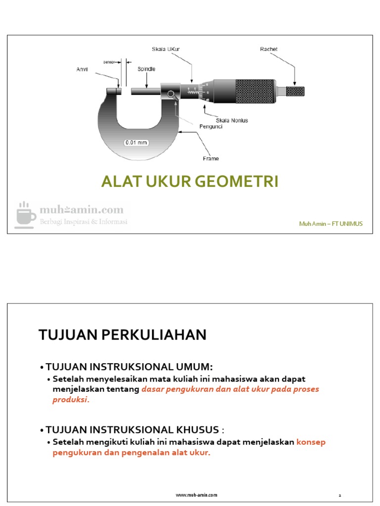 Alat Ukur Geometri PDF | PDF