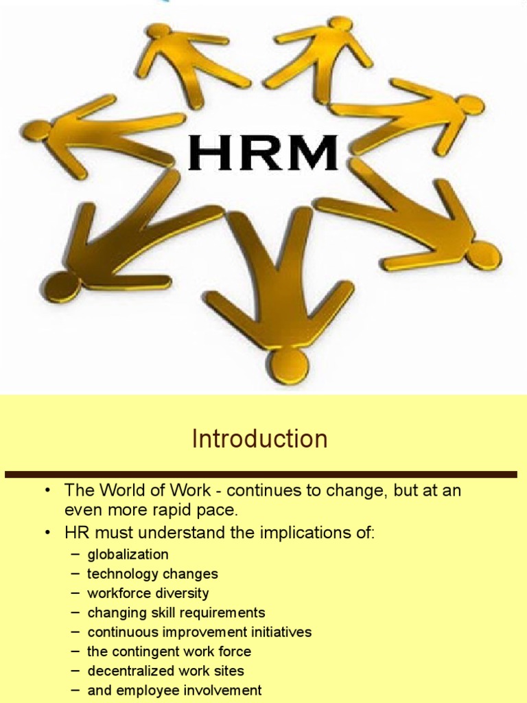 HRM Dynamic HRM Environment | PDF | Human Resource Management | Labour ...