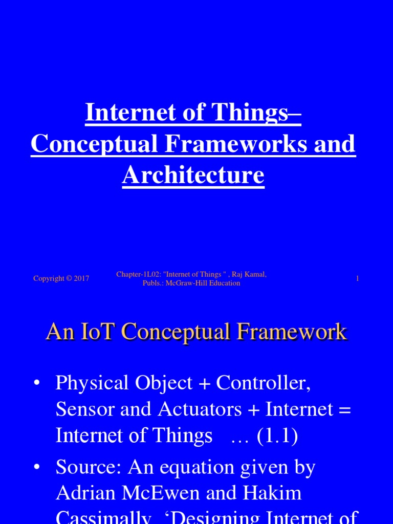 Internet of Things - Conceptual Frameworks and Architecture | PDF ...