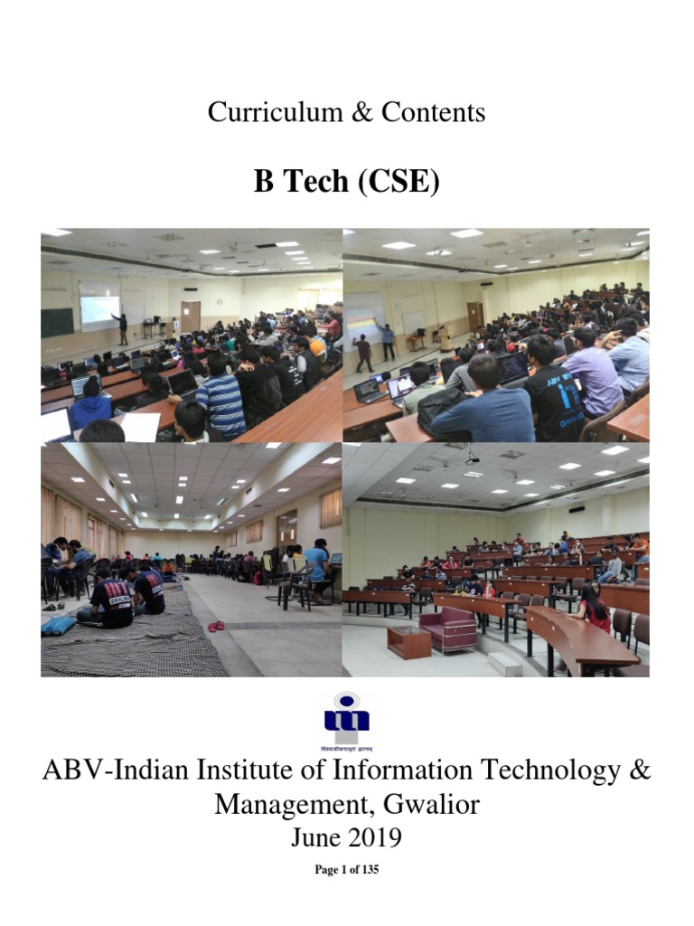 B.tech. (CS) - Curriculum - Final - 1 July - Updated | PDF | Partial ...