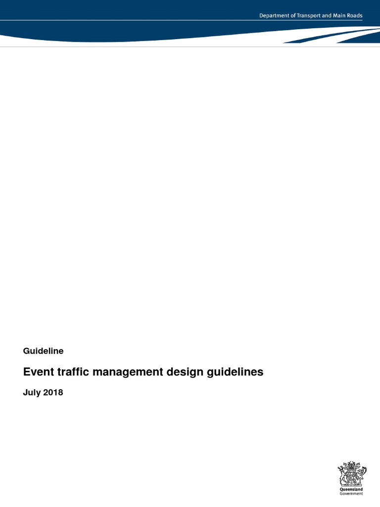 Event Traffic Management Design Guidelines | PDF | Parking | Traffic