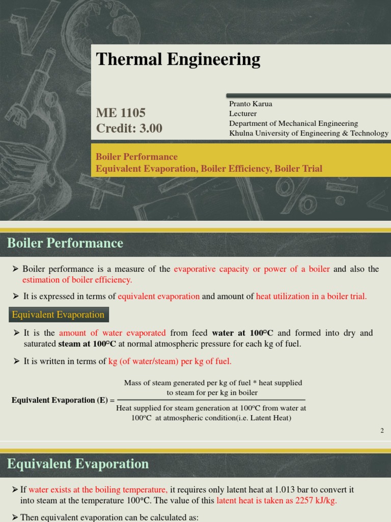 Boiler Performance | PDF | Boiler | Steam