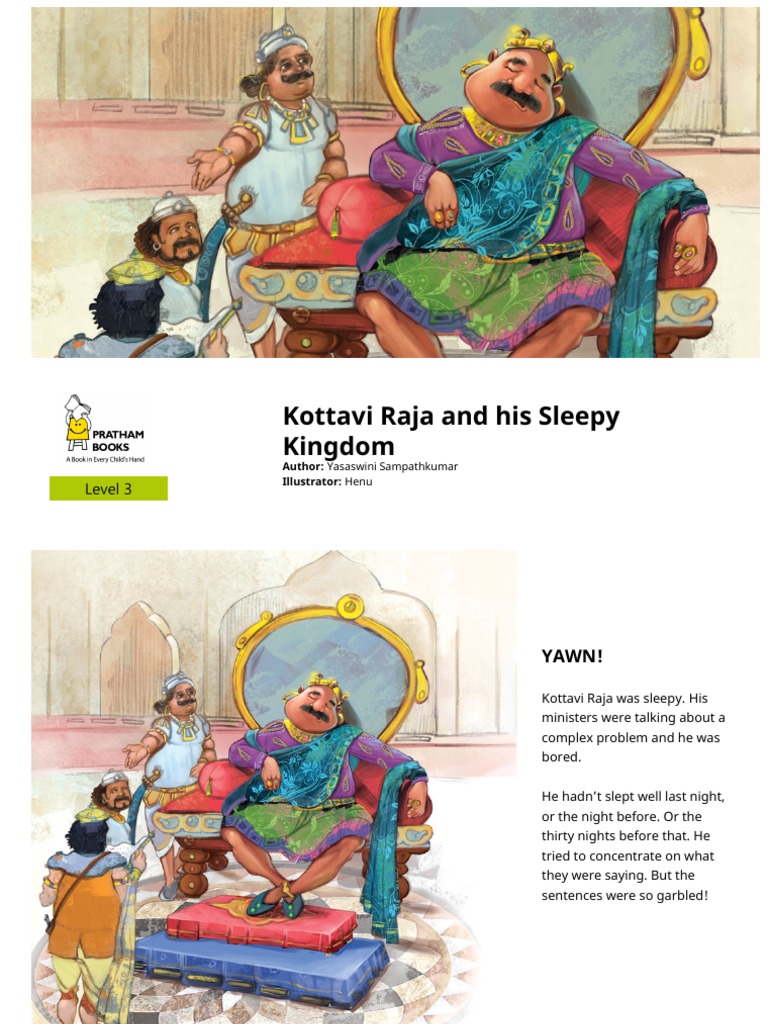 Kottavi Raja and His Sleepy Kingdom: Author: Yasaswini Sampathkumar ...
