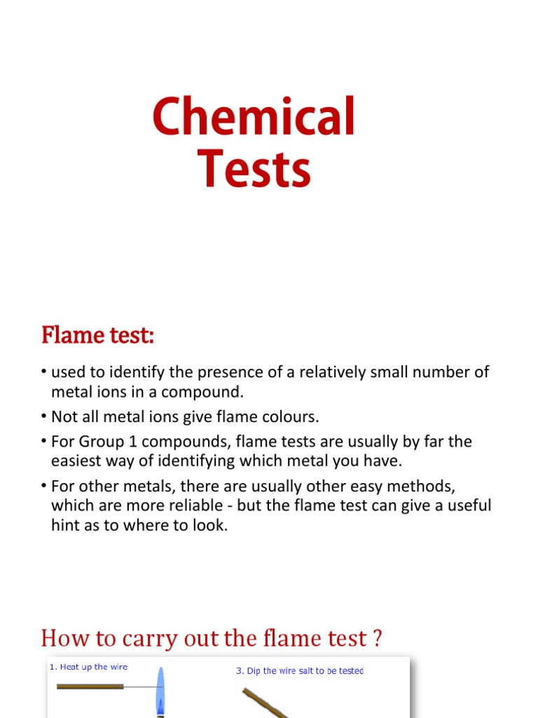 Flame Tests | PDF