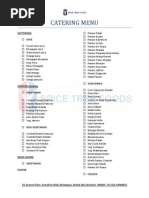 Continental - Menu | PDF | Salad | Burrito