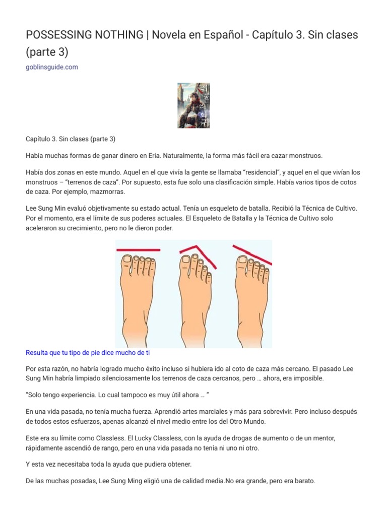 POSSESSING NOTHING - Novela en Español - Capítulo 3. Sin Clases (Parte 3) - Read Light Novel ...