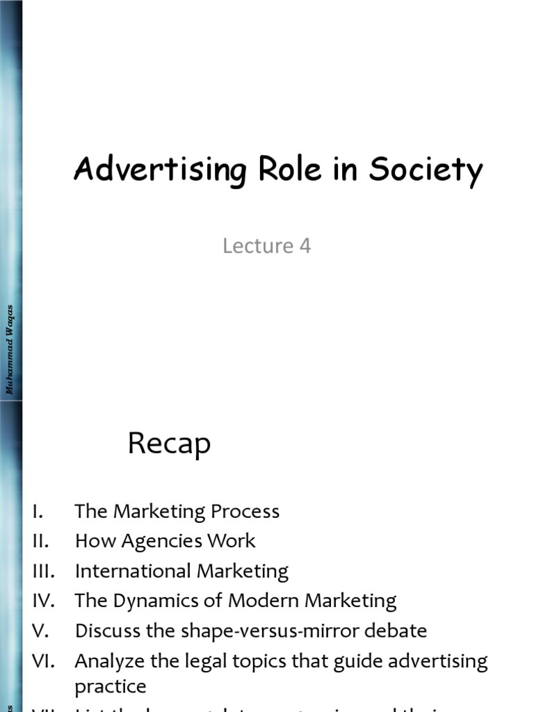 Advertising Role in Society | PDF | Advertising | Perception