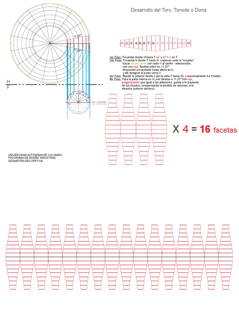 Desarrollo de Toroide | PDF | Objetos geométricos | Espacio