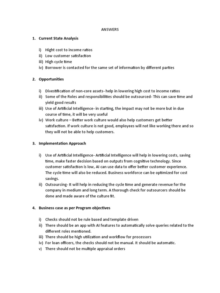 Current State Analysis | PDF
