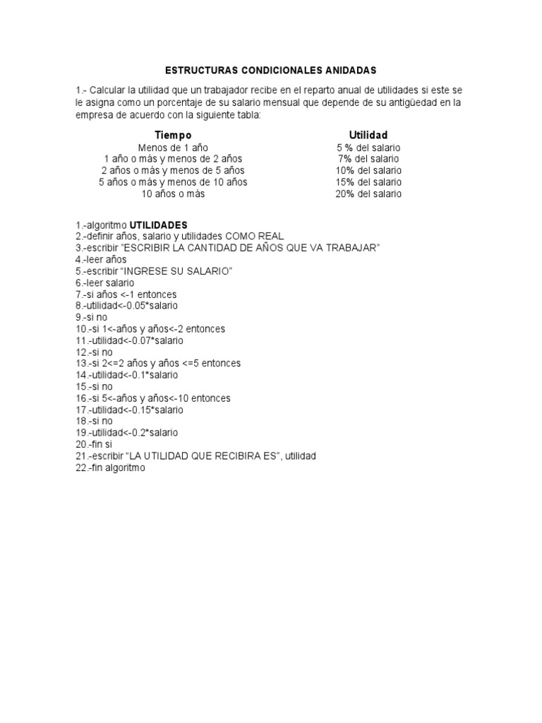 EJERCICIOS Semana5 | PDF