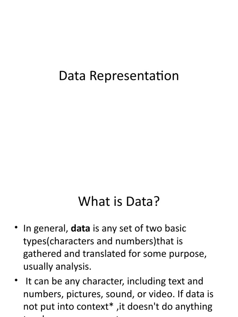 Ch-Data Representation | PDF | Bit | Byte