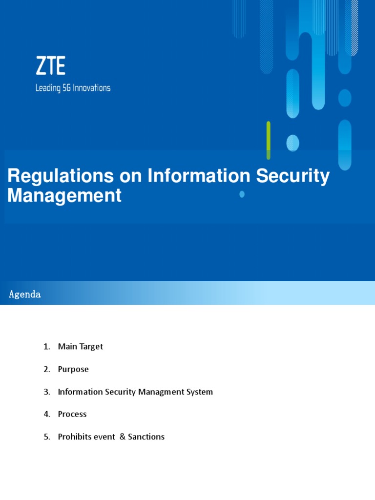 Regulations On Information Security Management | PDF | Information ...