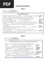 FCE Open Cloze Practice Tests | PDF | Teaching Methods & Materials