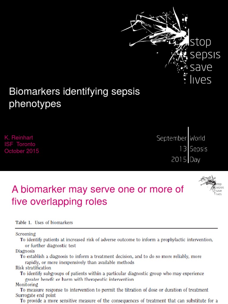 Sepsis Biomarkers and Their Roles | PDF | Toll Like Receptor | Sepsis