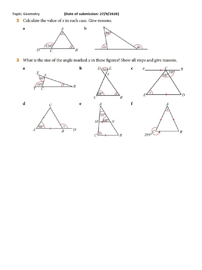 Geometry HW | PDF