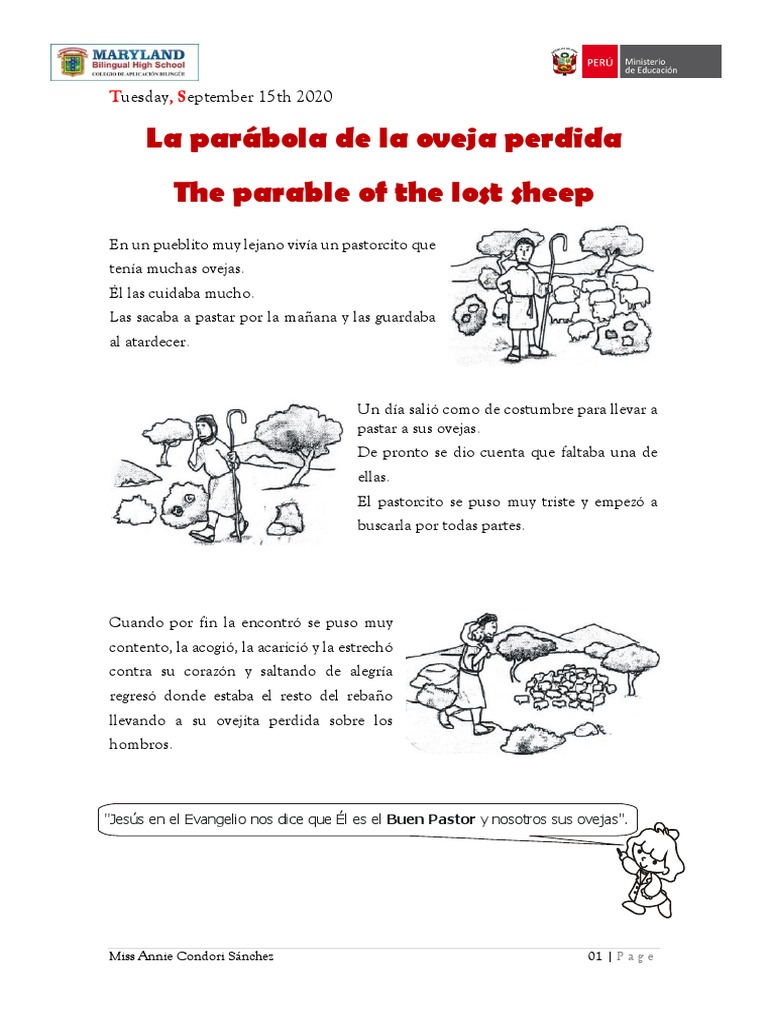 La Parábola de La Oveja Perdida September 15th | PDF