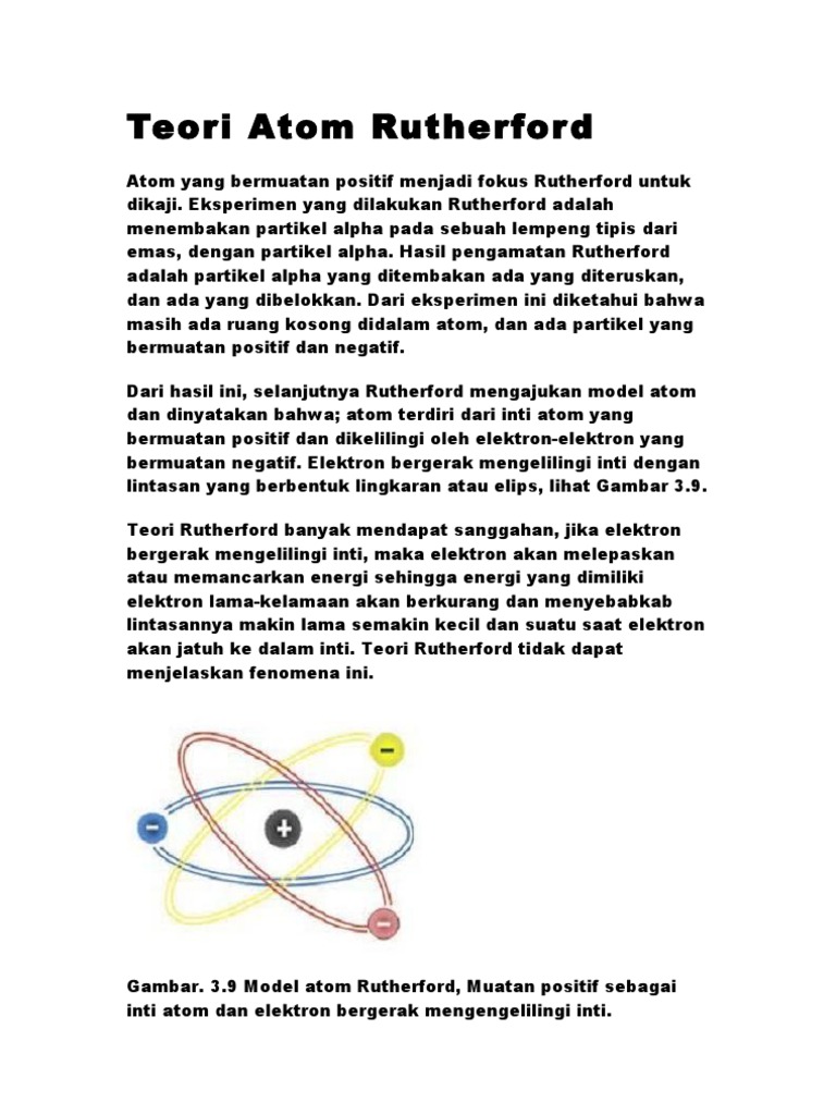 Teori Atom Rutherford | PDF