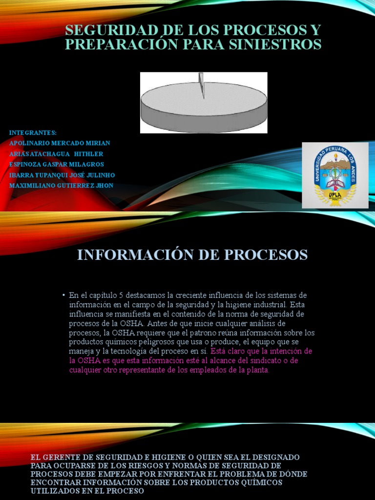 SEGURIDAD DE LOS PROCESOS Terminado | PDF | Administración de Seguridad ...