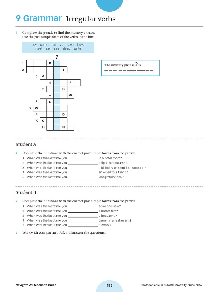 9 Irregular Verbs | PDF | Language Arts & Discipline