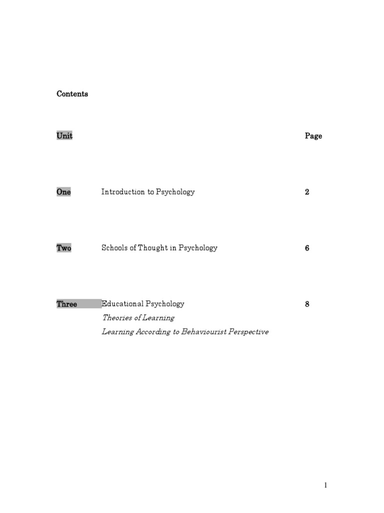 Educational Psychology - Module 1 PDF | PDF | Classical Conditioning ...