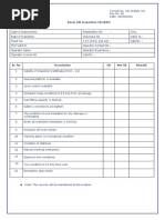 Pilling Machine Checklist | PDF