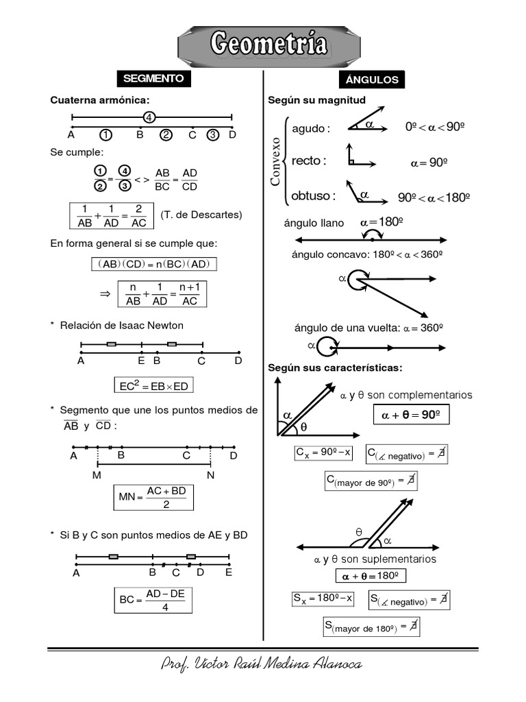 3.mini Formulario Geometria PDF | PDF | Triángulo | Matemática Elemental