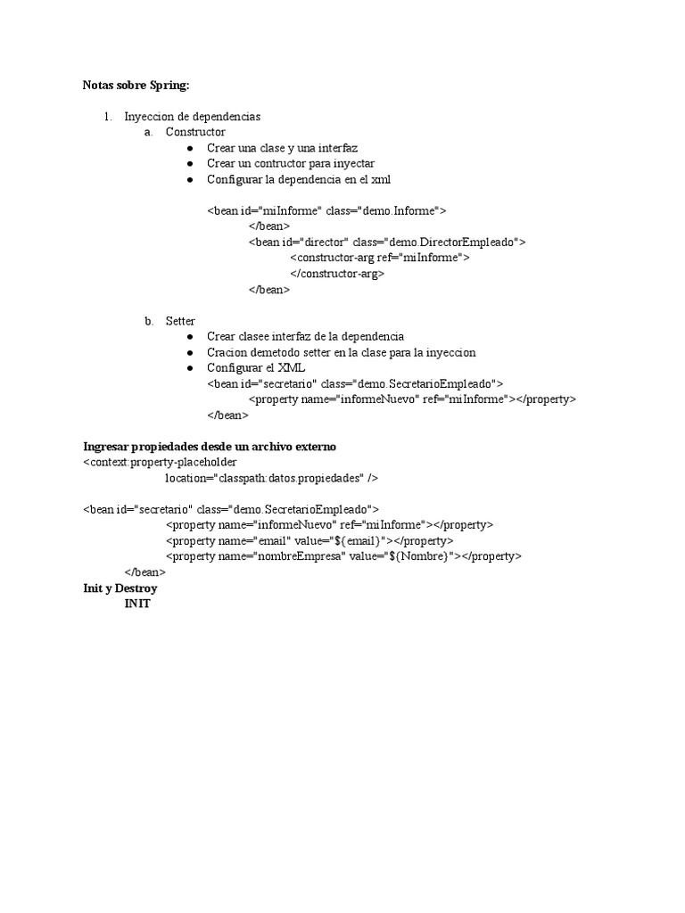 Notas Spring (Java) | PDF
