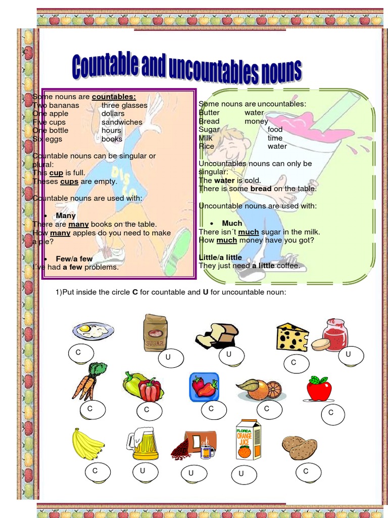 Nayda Santisteba Ancajima Countable and Uncountable Nouns PDF | PDF