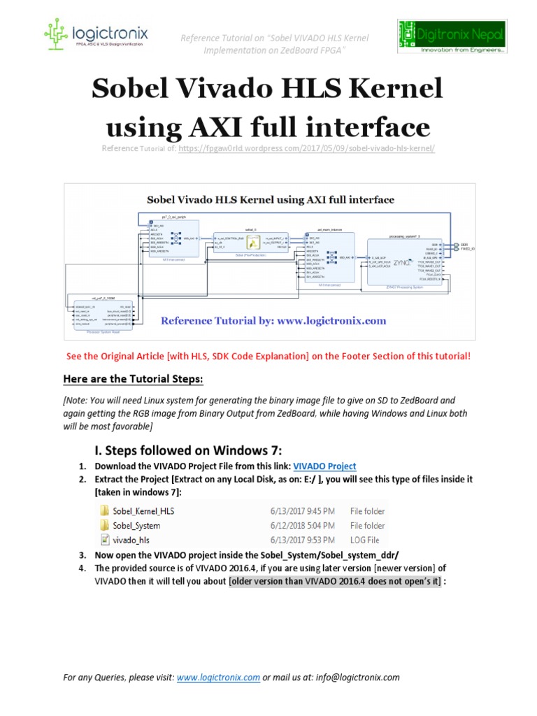 Sobel Filter HLS System Tutorial | PDF | Device Driver | Kernel ...