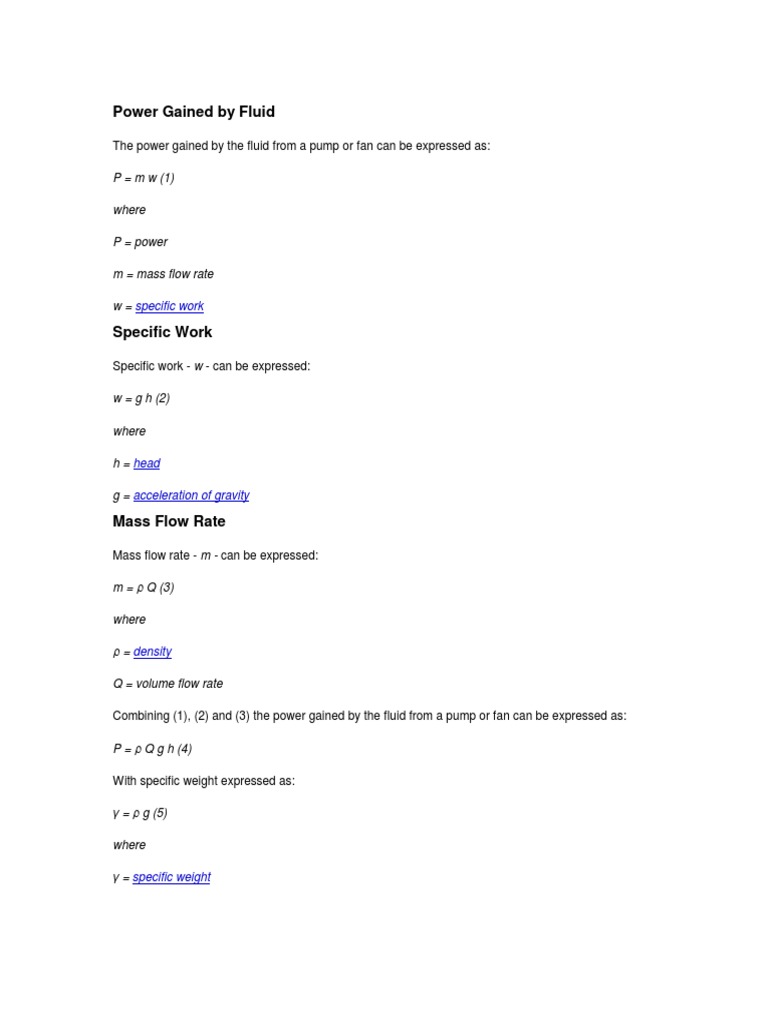 Pump Power Calculation - 2 | PDF | Horsepower | Pump