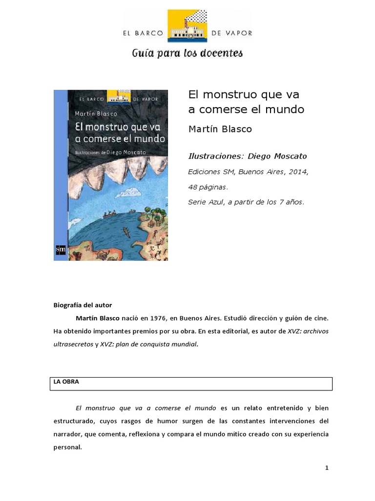 El Monstruo Que Va A Comerse TODO PDF | PDF | Narrativa | Cuentos