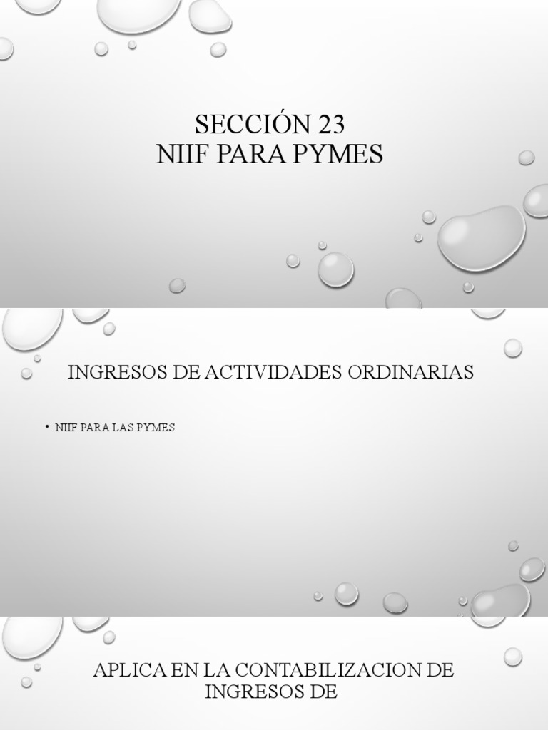 Seccion 23 Niif para Pymes | PDF | normas internacionales de ...