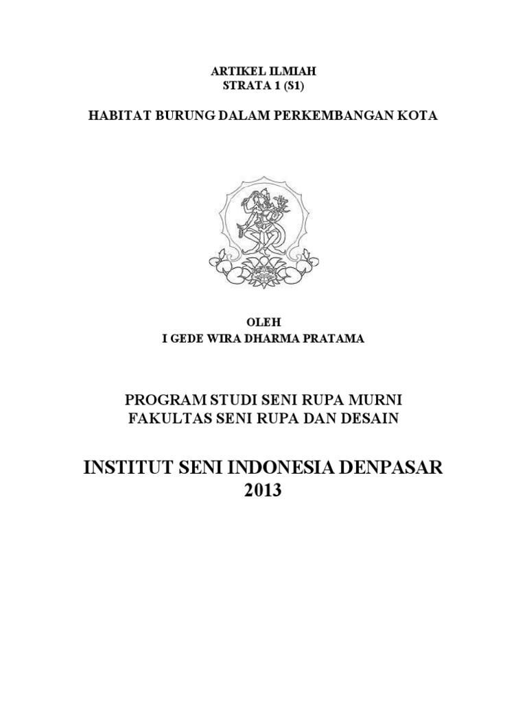 Program Studi Seni Rupa Murni Fakultas Seni Rupa Dan Desain Pdf