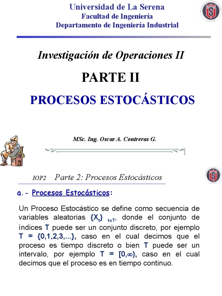 2 Procesos Estocásticos IOP2 | PDF | Cadena Markov | Estocástico