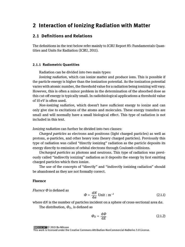 Exercises With Solutions in Radiation Physics) 2 Interaction of ...