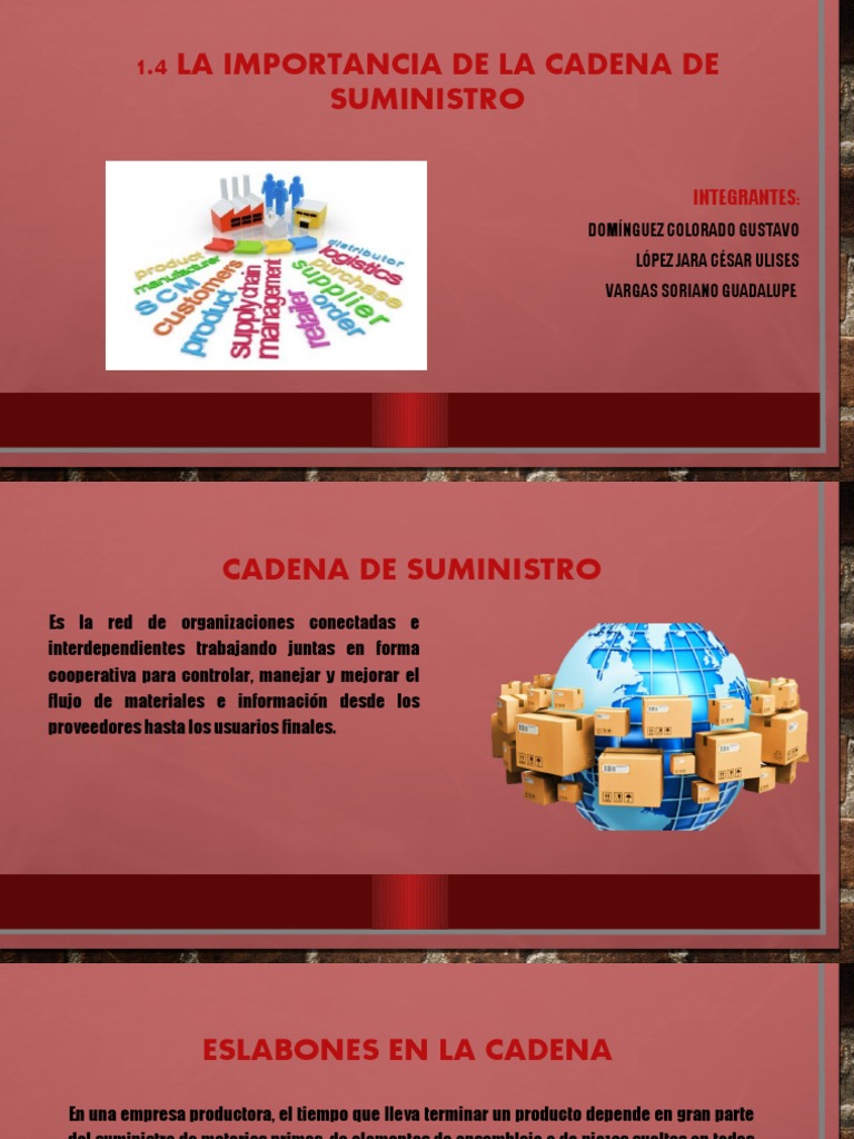 1.4 La Importancia de La Cadena de Suministro (ITVER) | PDF | Logística | Almacén