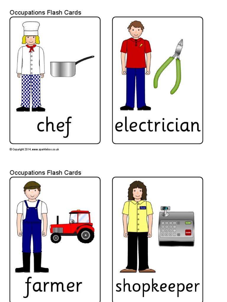 Occupations Flash Cards | PDF