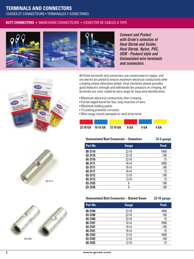 Grote Accessoires Électriques PDF | PDF | Electrical Connector | Electromagnetism