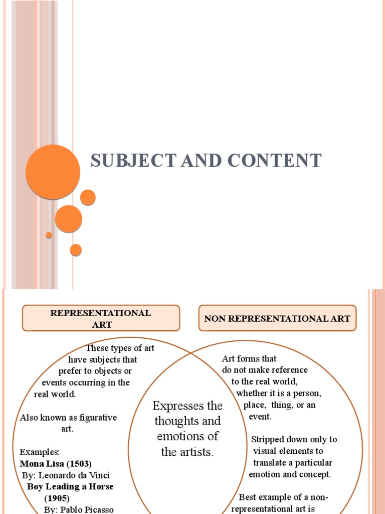 Subject and Content | PDF | Representation (Arts) | Idea